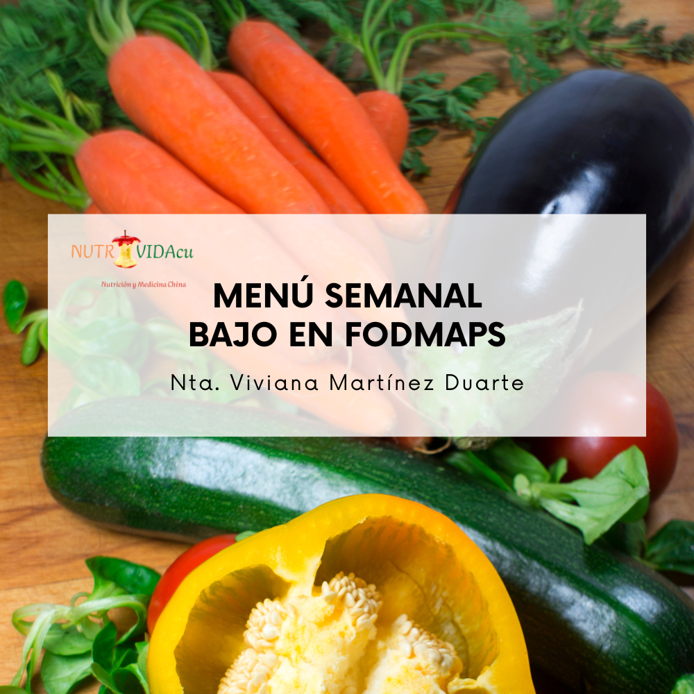 Menú Semanal Bajo en FODMAPs – NUTRIVIDACU